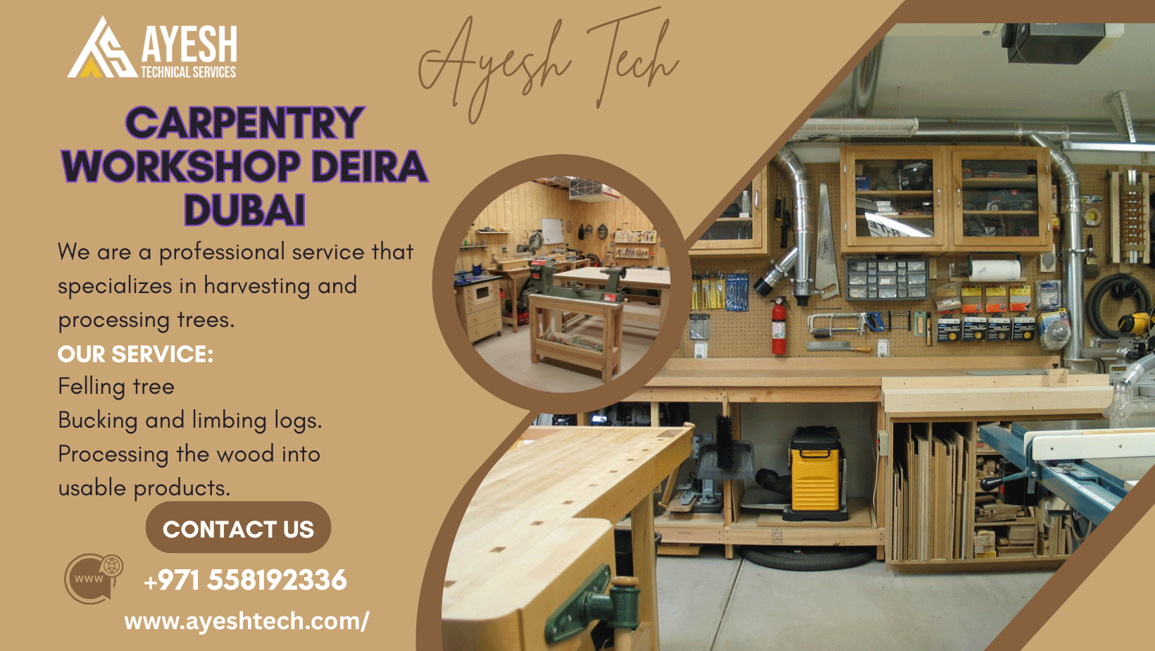 Carpentry Workshop Deira, Dubai - Ayesh Technical Services